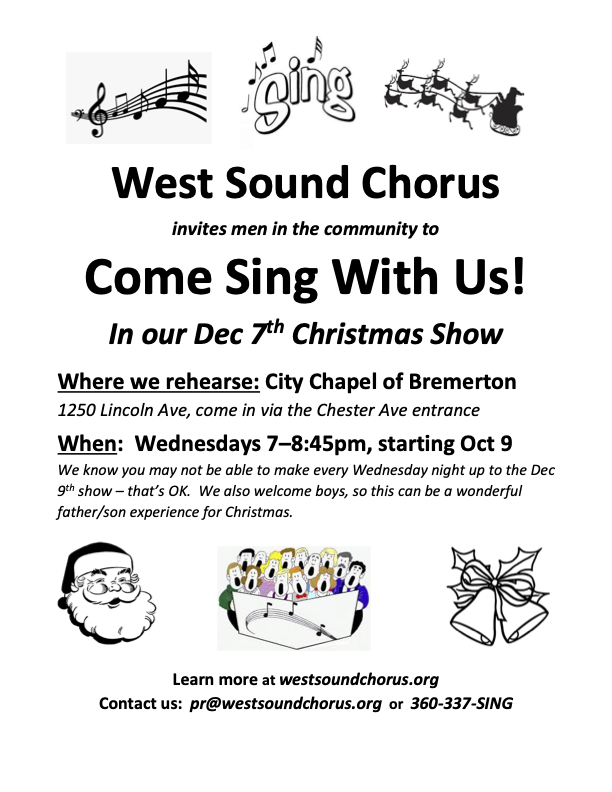 Welcome to West Sound Chorus | West Sound Chorus